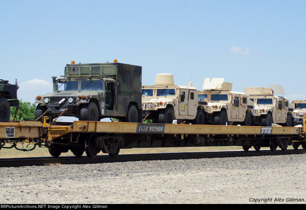 ITTX 912900 Southbound, Loaded